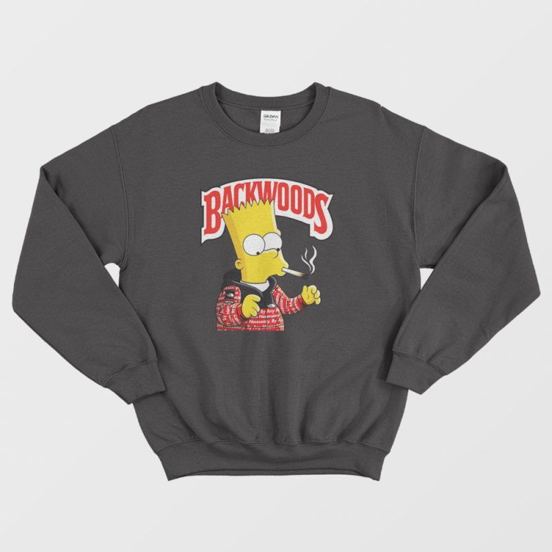 Backwoods Bart Simpson Smoking Sweatshirt - Marketshirt.com